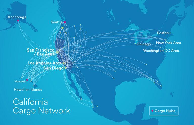 Network update: California: Alaska Air Cargo and Hawaiian Air Cargo