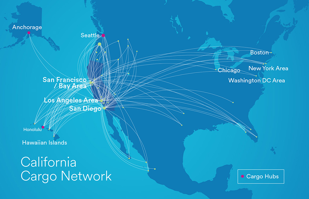 Network update: California: Alaska Air Cargo and Hawaiian Air Cargo